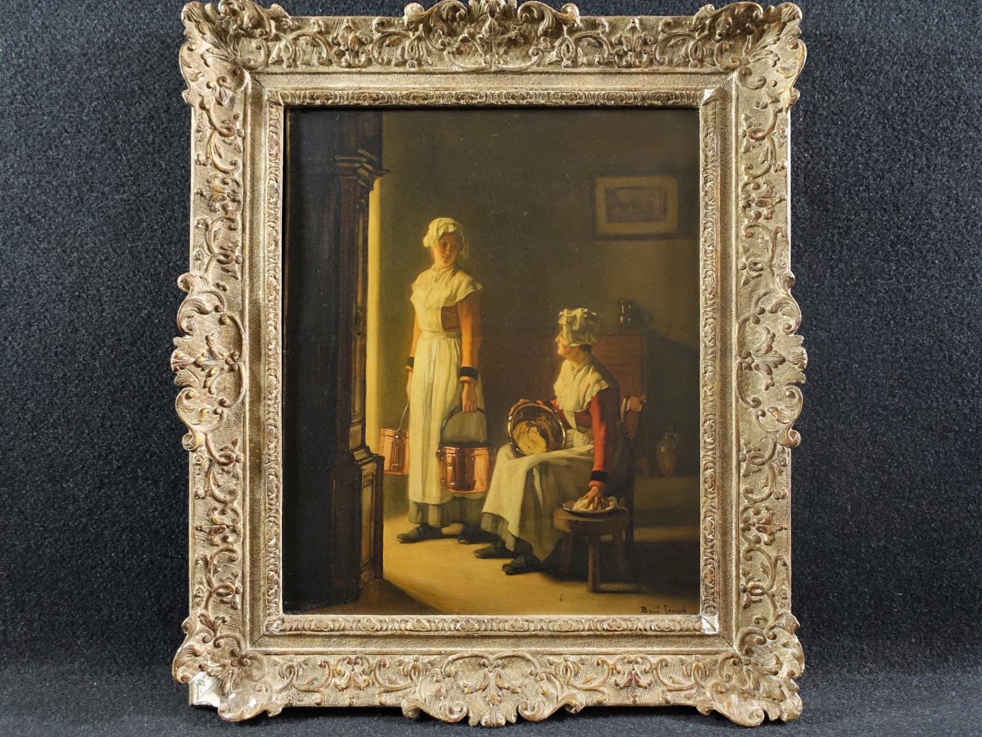 Joseph Bail | Joseph (1862-1921) : L'astiquage des cuivres | MutualArt