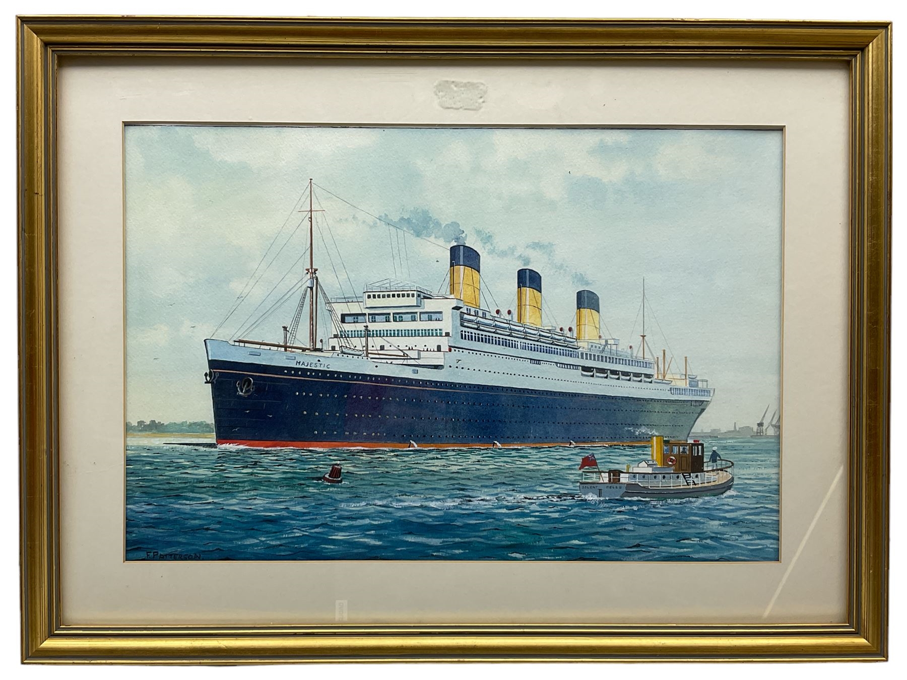 F. Patterson | Ships Portrait of the RMS Majestic | MutualArt
