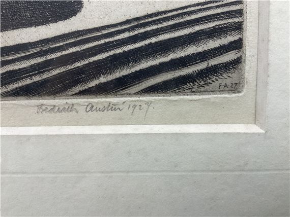 Frederick George Austin | Haystack and Cottage in Hilly Landscape (1927 ...