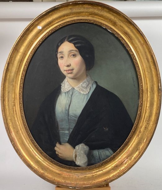 Louis Boulanger | Portrait of a woman (1840) | MutualArt