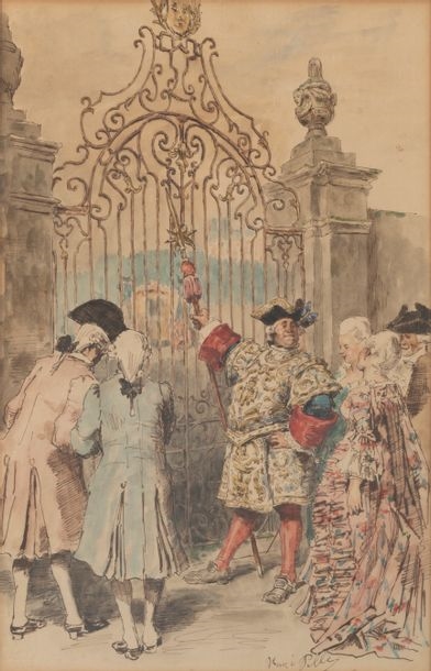 Henri Pille | Sous la pergola | MutualArt