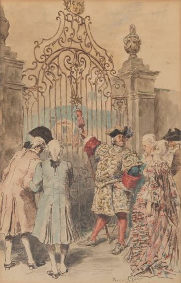 Henri Pille | Sous la pergola | MutualArt