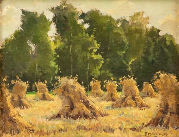 Alexander Coenraad Rosemeier | Korenschoven bij Ede | MutualArt