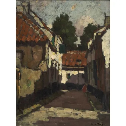 Herman Johannes Ansingh | Stadsstraatje op de Veluwe | MutualArt