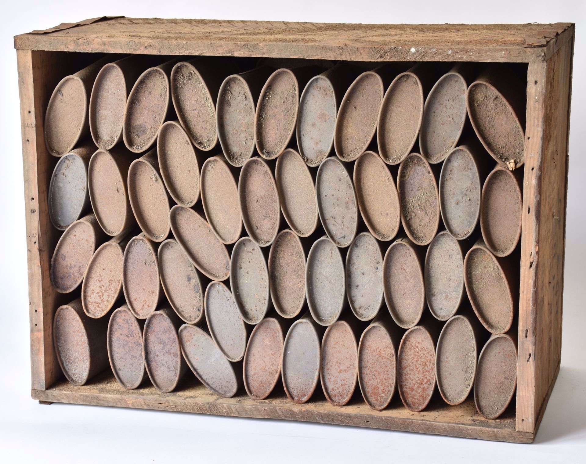 Fernandez Arman | Four wooden crates with tin boxes | MutualArt