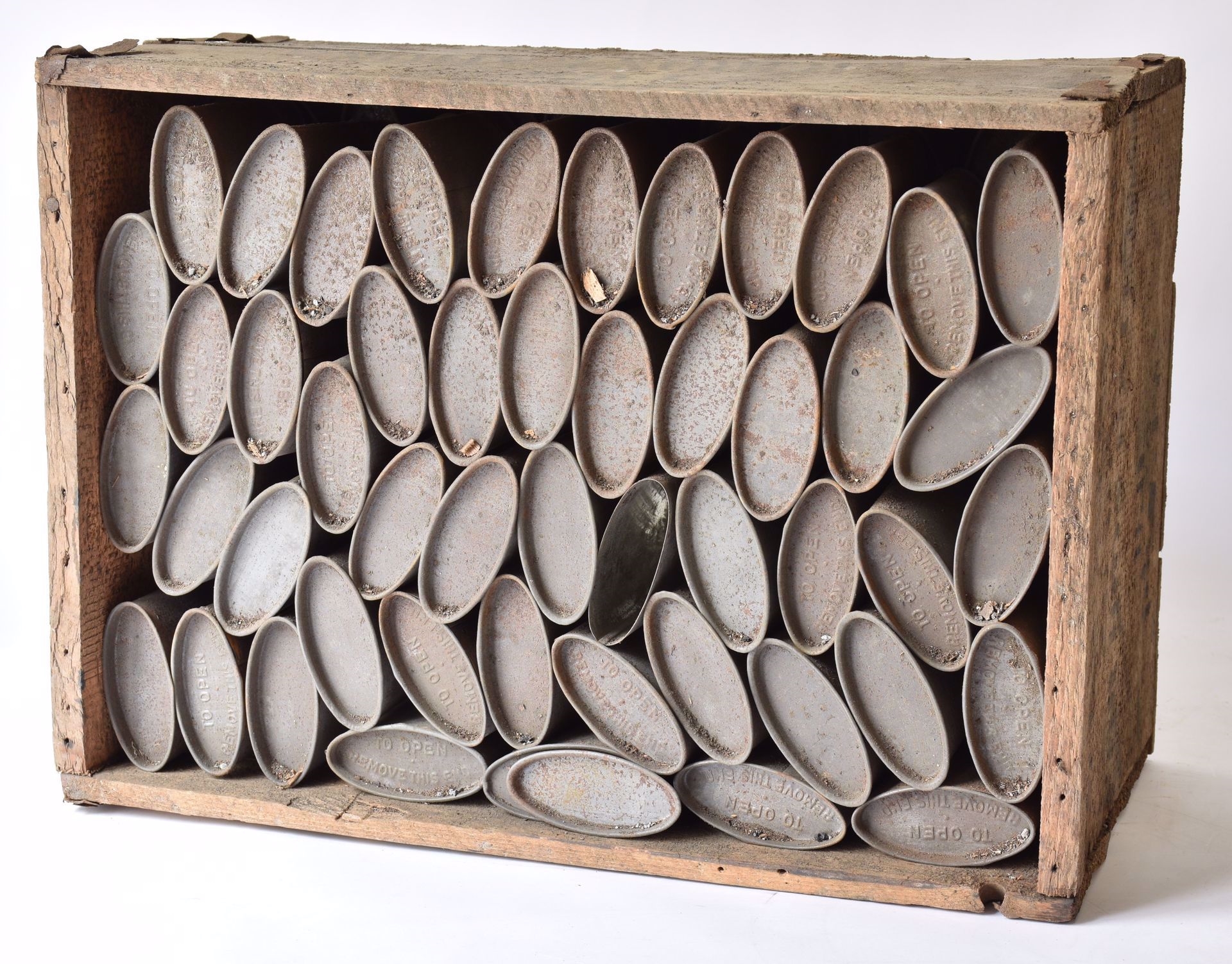 Fernandez Arman | Four wooden crates with tin boxes | MutualArt