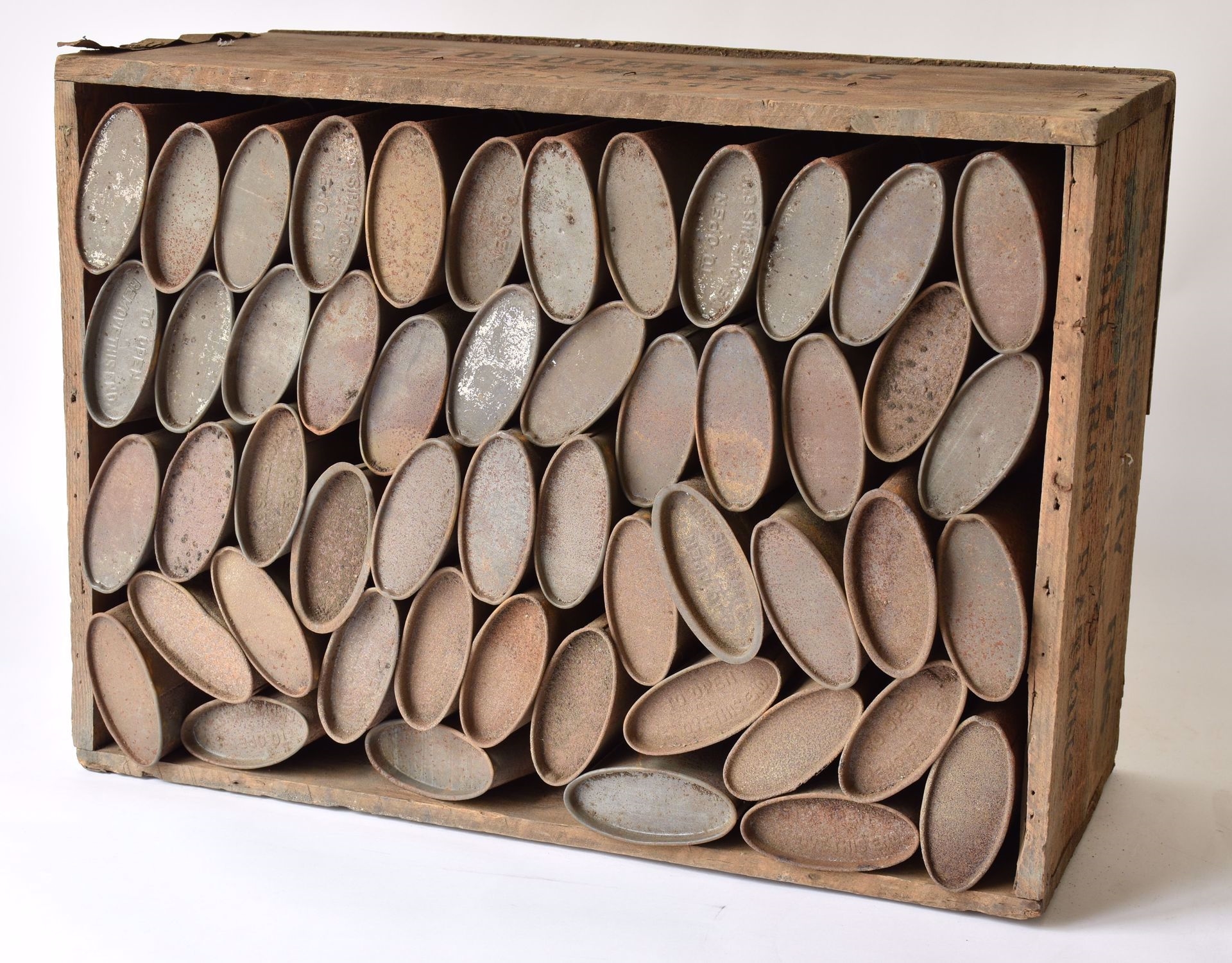 Fernandez Arman | Four wooden crates with tin boxes | MutualArt