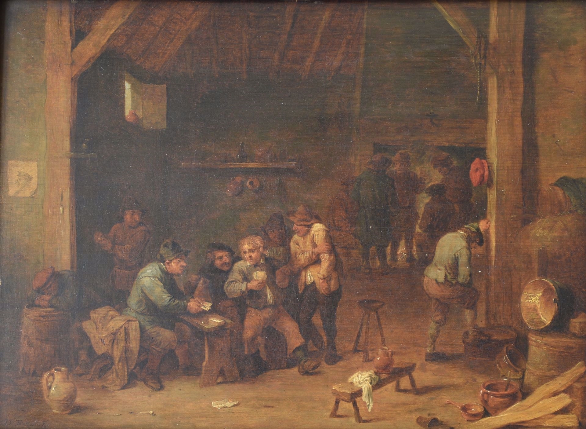 David Teniers the Younger | Inn interior with card players | MutualArt