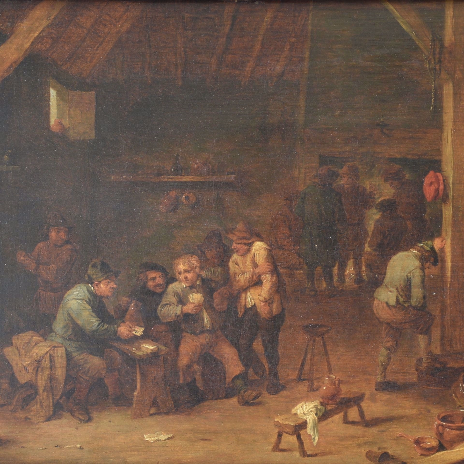 David Teniers the Younger | Inn interior with card players | MutualArt