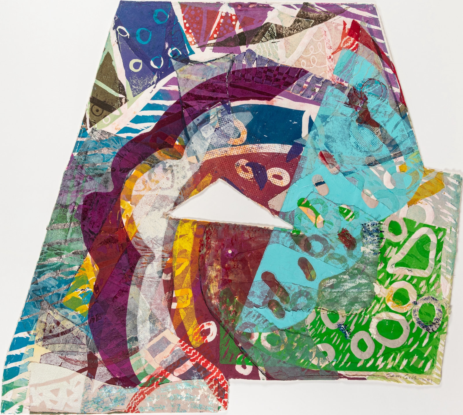 Sam Gilliam | Purple Antelope Space Squeeze (1987) | MutualArt