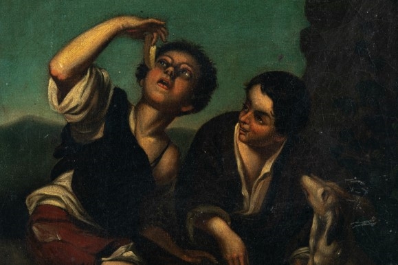 Bartolomé Estebán‏ Murillo | The Pie Eaters Two Urchins eating Melon and Grapes Beggar boys ...