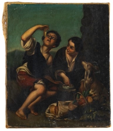 Bartolomé Estebán‏ Murillo | The Pie Eaters Two Urchins eating Melon and Grapes Beggar boys ...