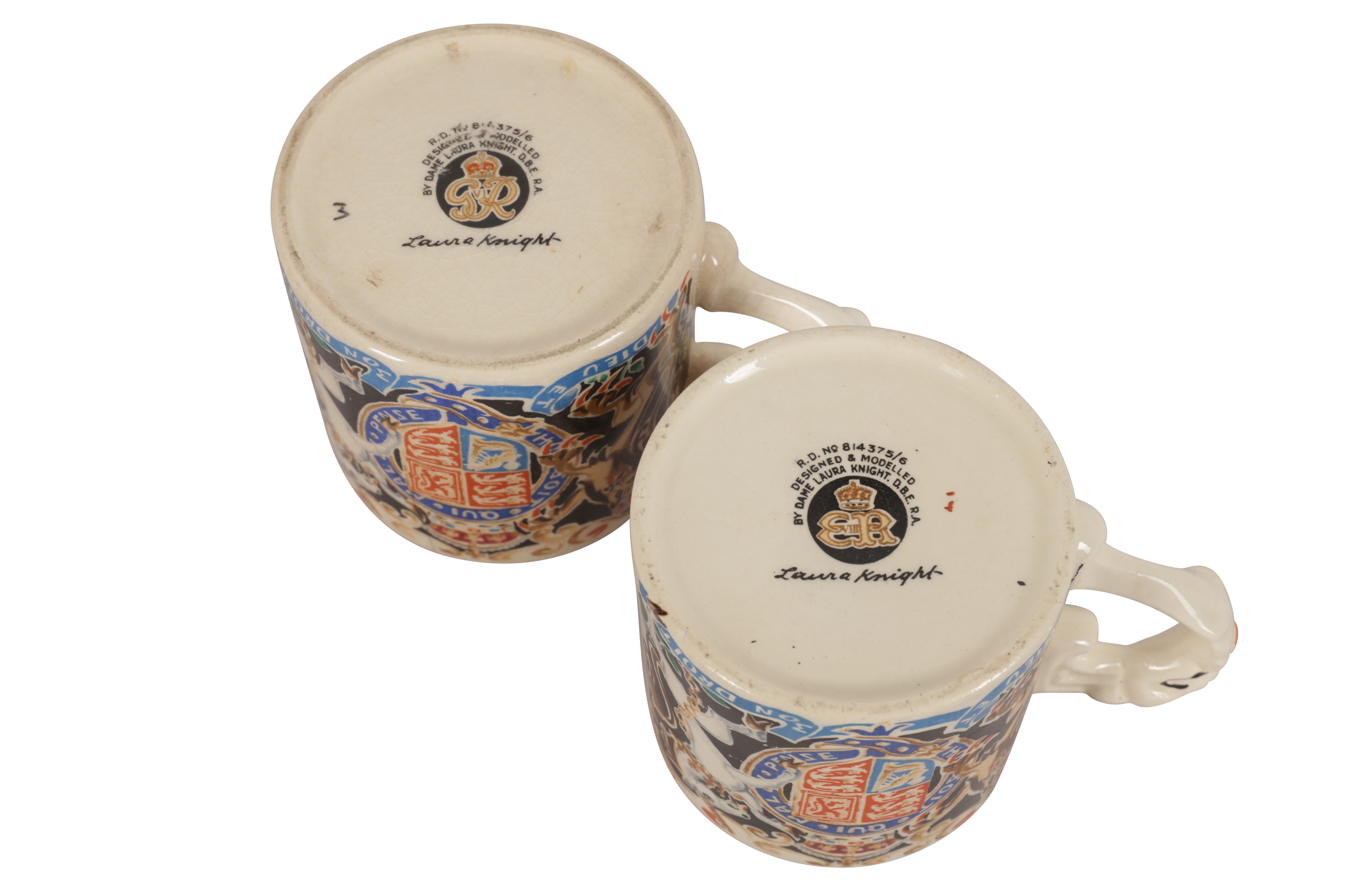 Dame Laura Knight | Two coronation mugs including 'King Edward VIII ...