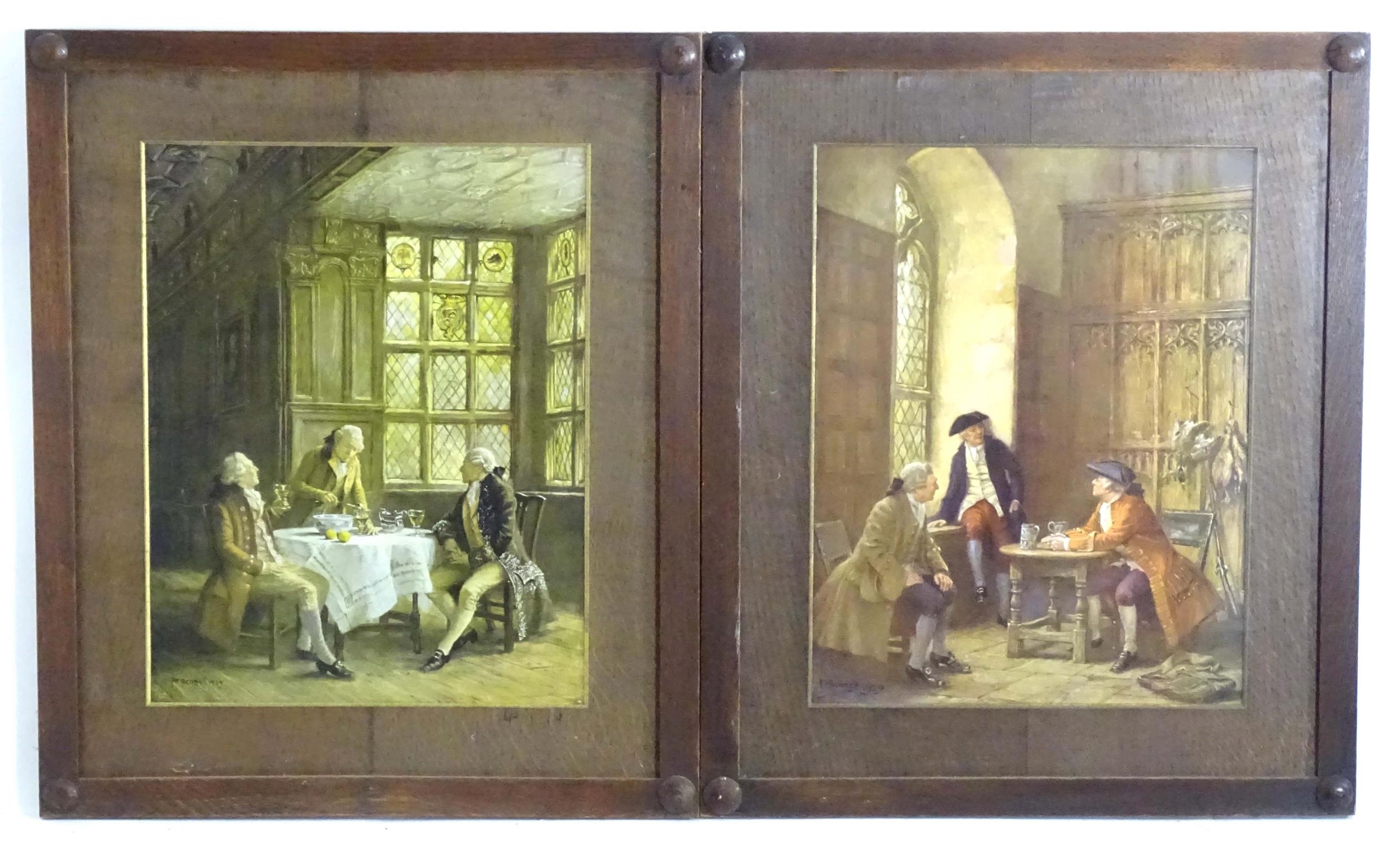 Frank Moss Bennett | Two interior scenes | MutualArt