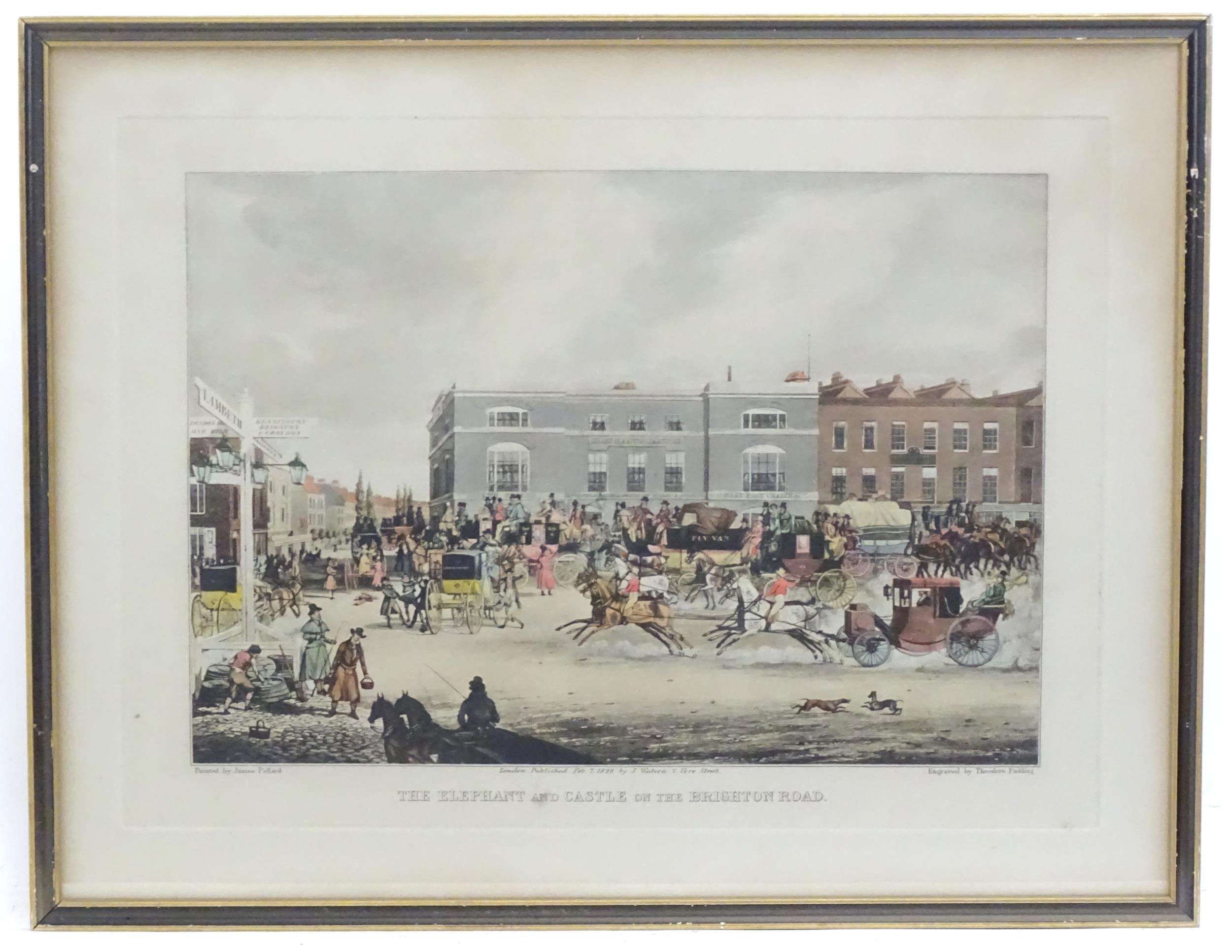 James Pollard | The Elephant and Castle on the Brighton Road | MutualArt