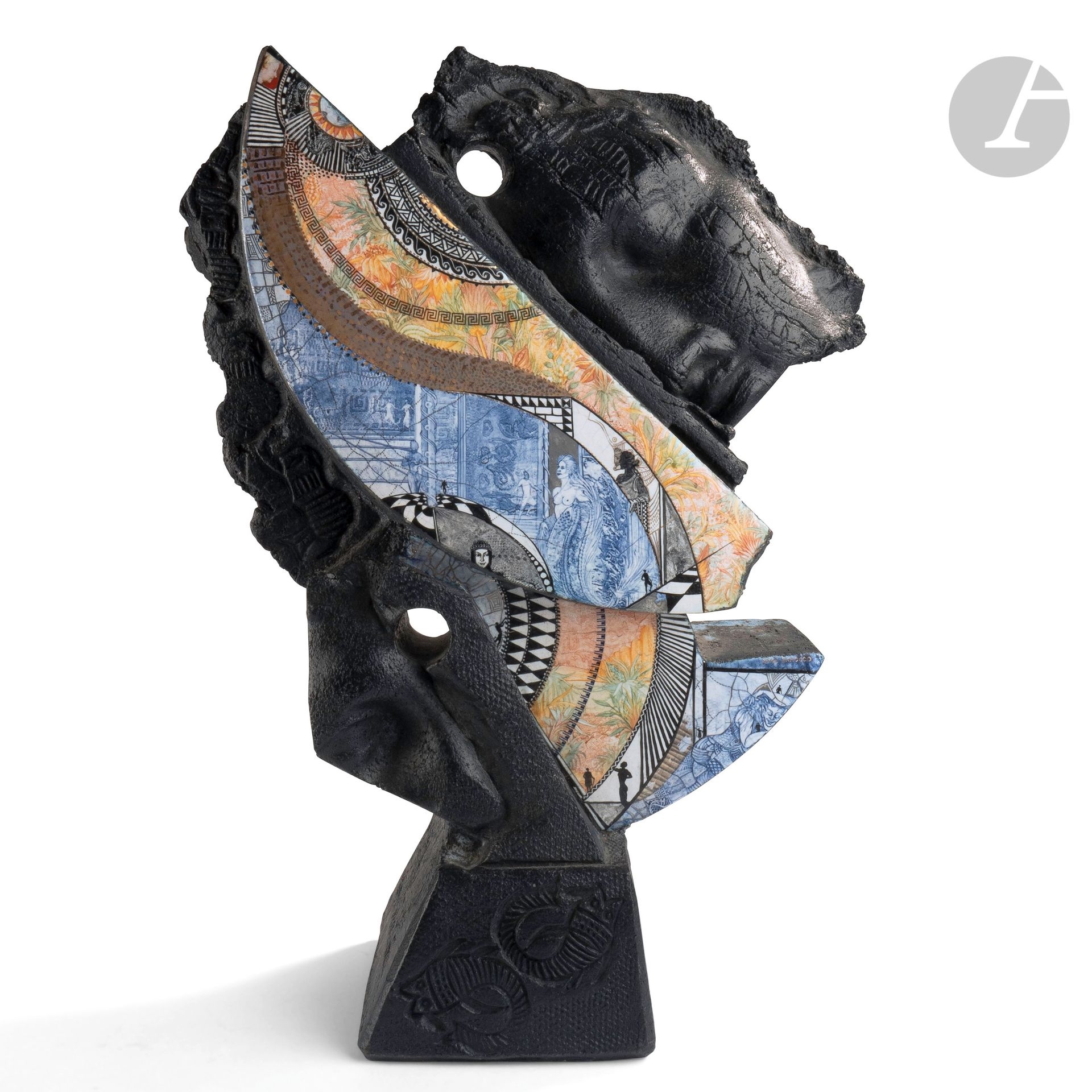 Richard Tarone | Sculpture with painted scenes of surrealism (1989 ...