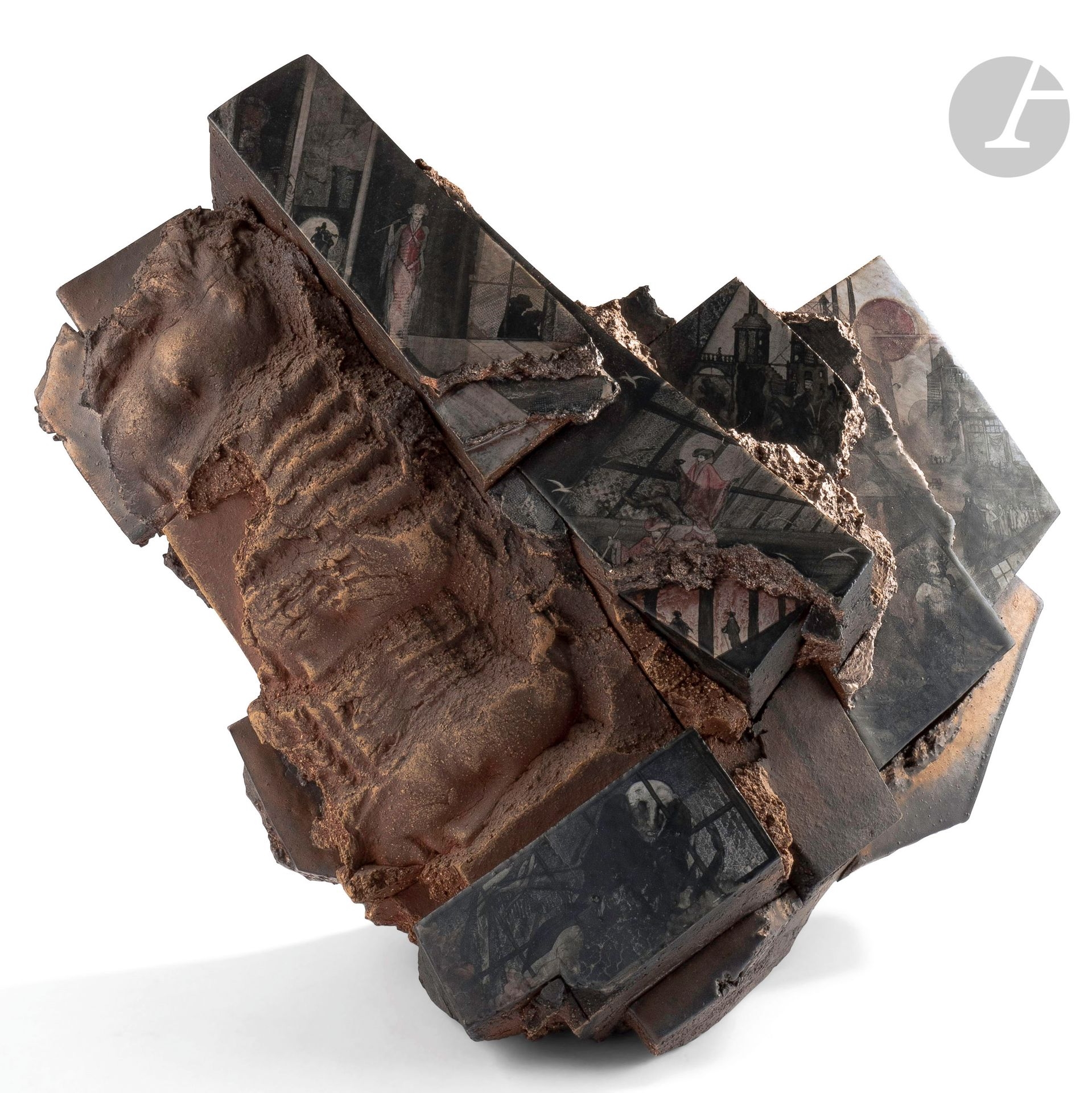 Richard Tarone | Sculpture with painted scenes of surrealist (1983 ...