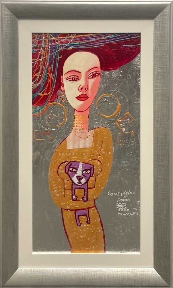 Constantine Popov | Bebe with Cat | MutualArt