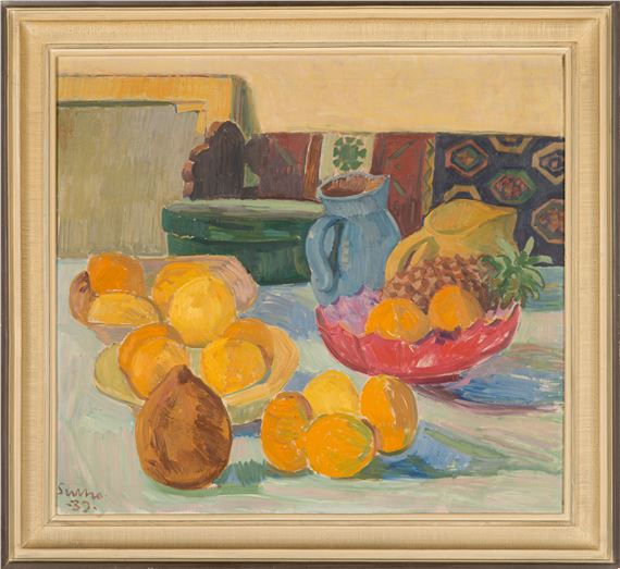 Sulho Sipilä | Still life with fruits (1939) | MutualArt