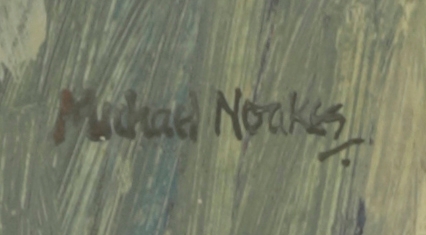 Michael Noakes | 'Self portrait with mauve tie' (Circa 1969) | MutualArt