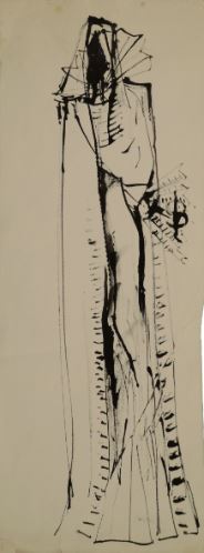 Sven Berlin | Full length drawing of a woman | MutualArt