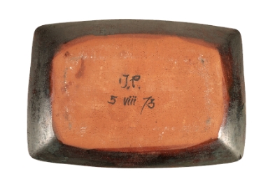 John Piper | : A LARGE RECTANGULAR POTTERY DISH (1973) | MutualArt