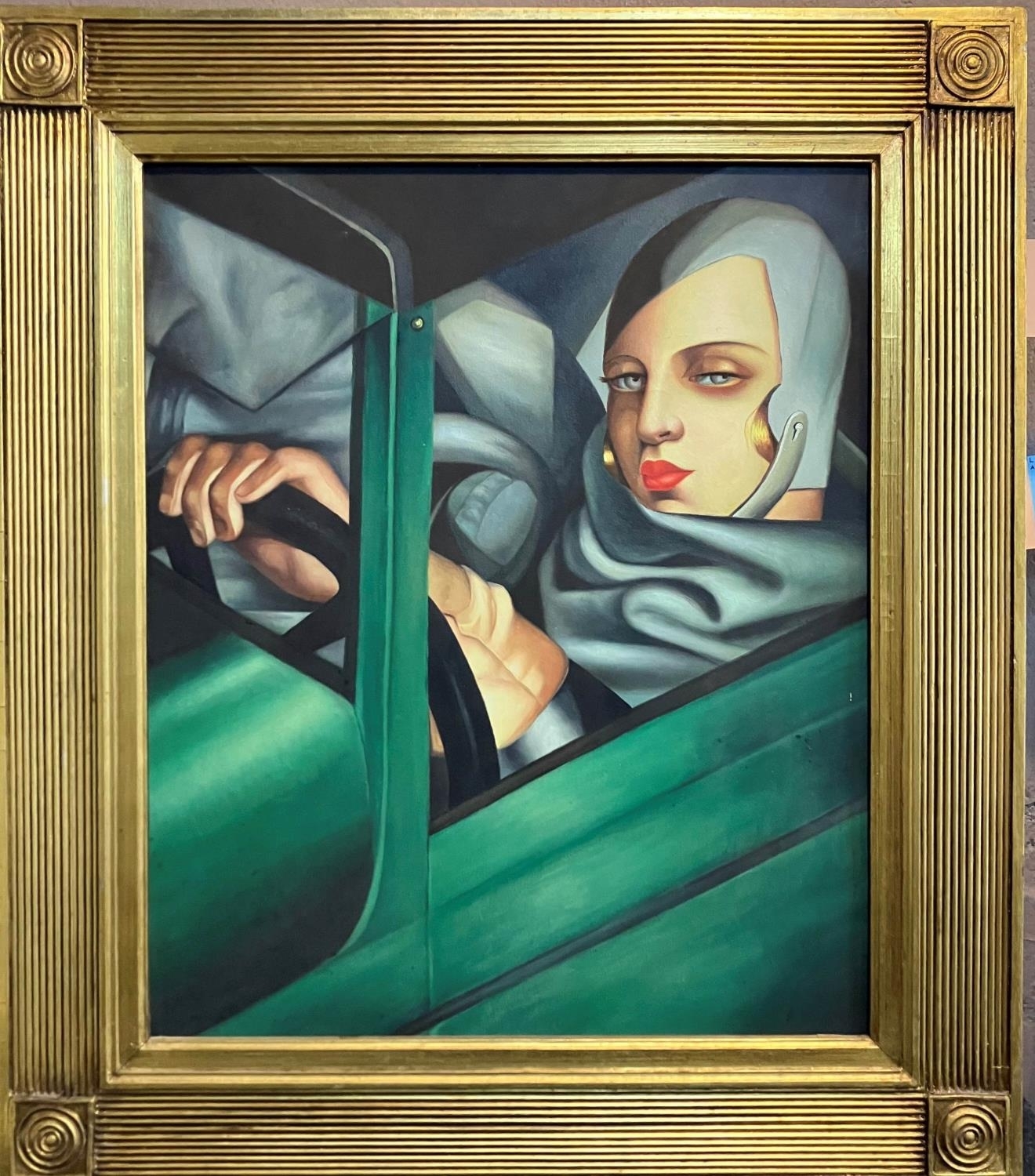 Tamara de Lempicka | Tamara in Green, Bugatti | MutualArt