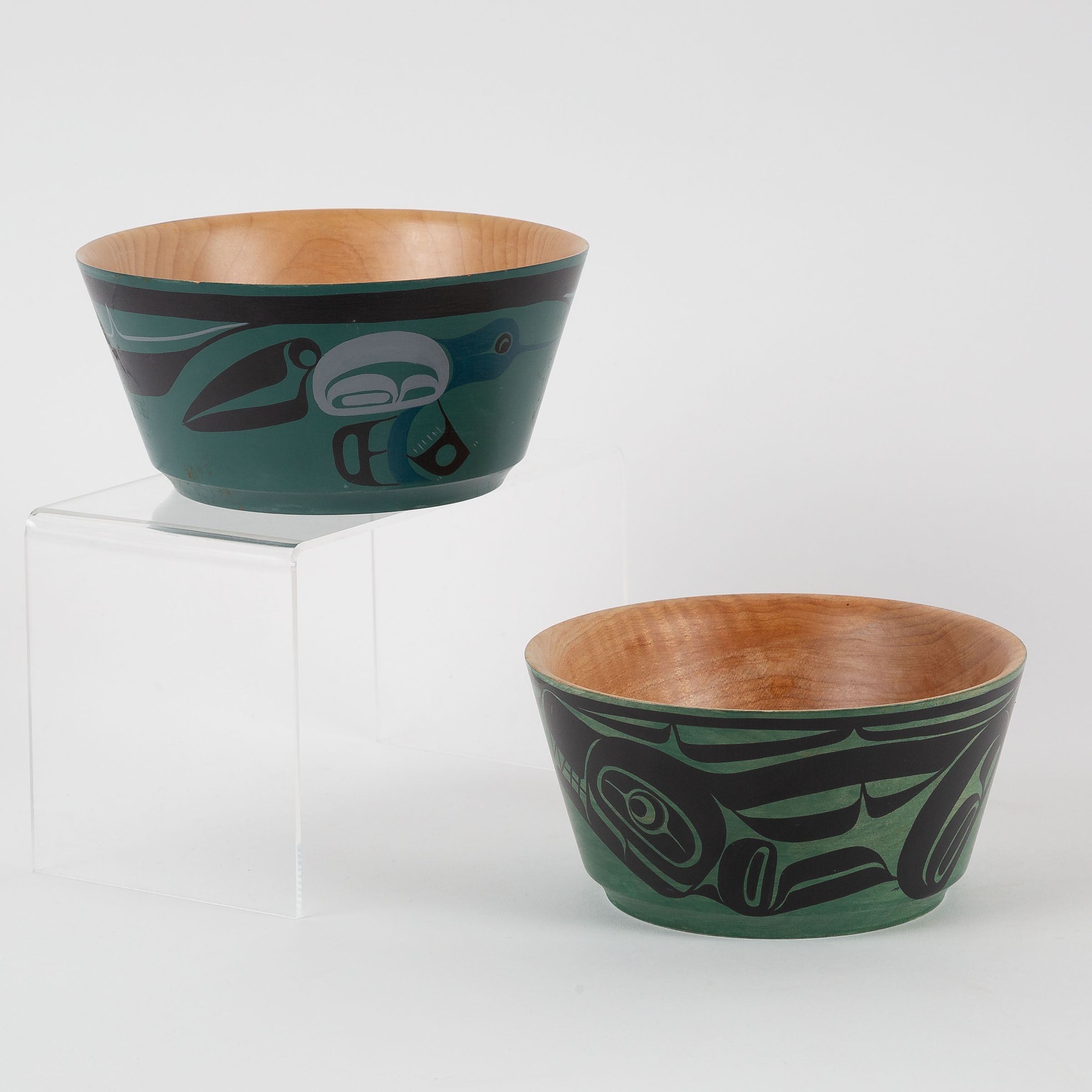HARRIS SMITH | SALMON AND HUMMING BIRD BOWLS (1997) | MutualArt
