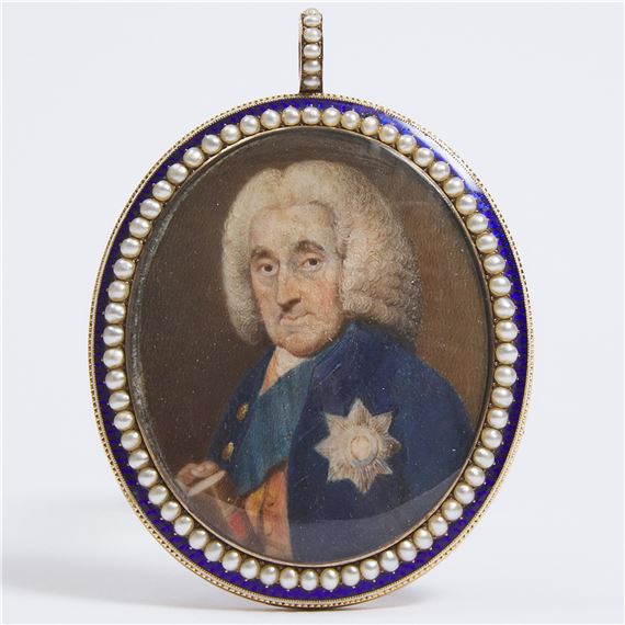 Thomas Gainsborough | Portrait Miniature of Philip Stanhope (Circa 1770 ...