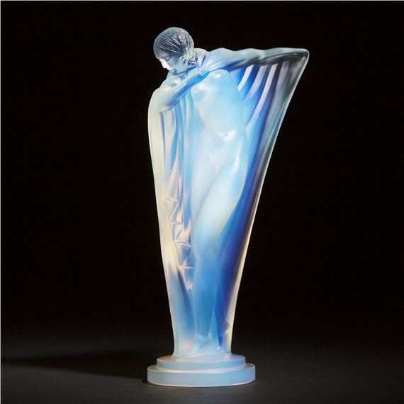 Lucille Sevin | 'Isadora' Etling Moulded Opalescent Glass Mascot (Circa ...