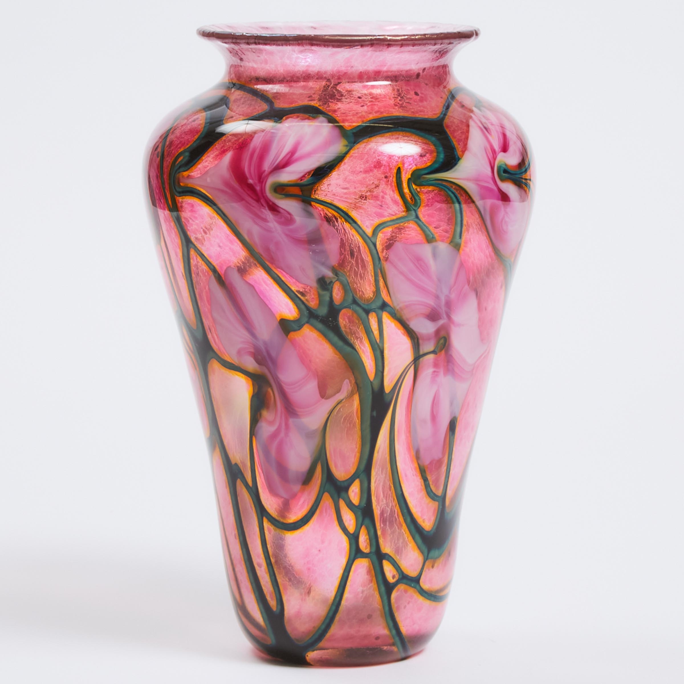 John Lotton | 'Leaf and Vine' Glass Vase, 1992 (1992) | MutualArt