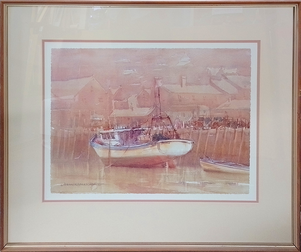 John Orlando Birt | Fishing Trawler at Lowtide | MutualArt