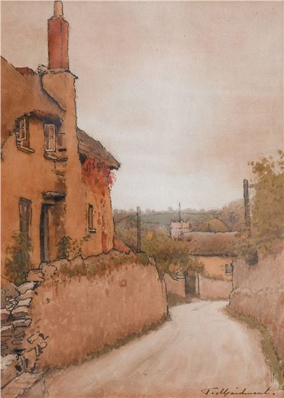 Thomas Maidment | Figure collecting water in a rural village | MutualArt