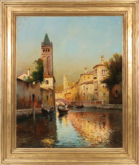 V. Pedretti | The Venice canal scene (Mid 20th Century) | MutualArt