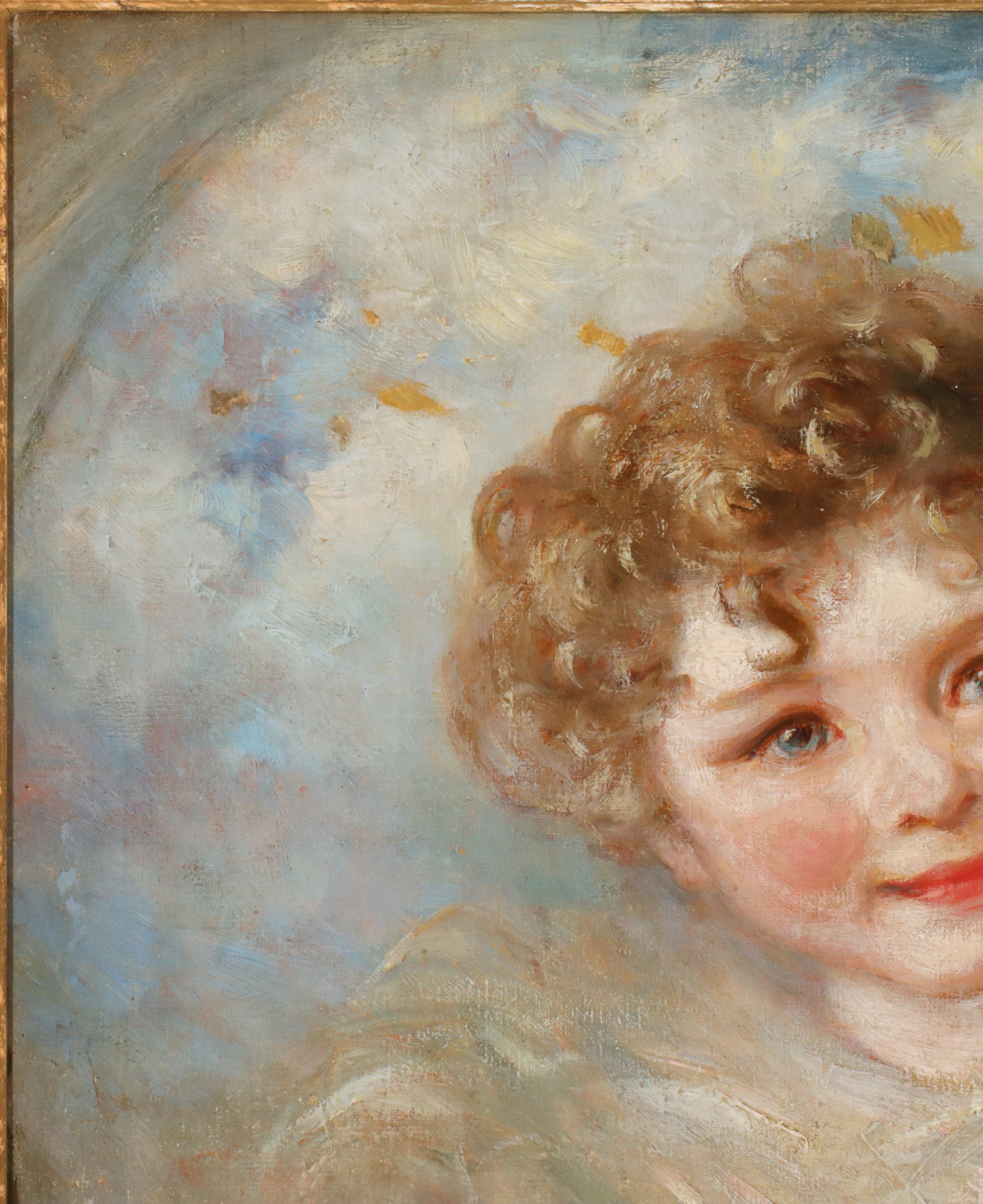 Thirkell Pearce | The portrait of a towheaded child with yellow ...