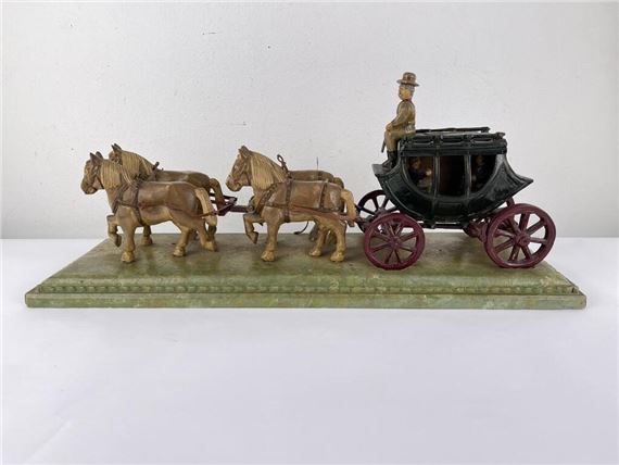 American School | Art Wood Stagecoach | MutualArt