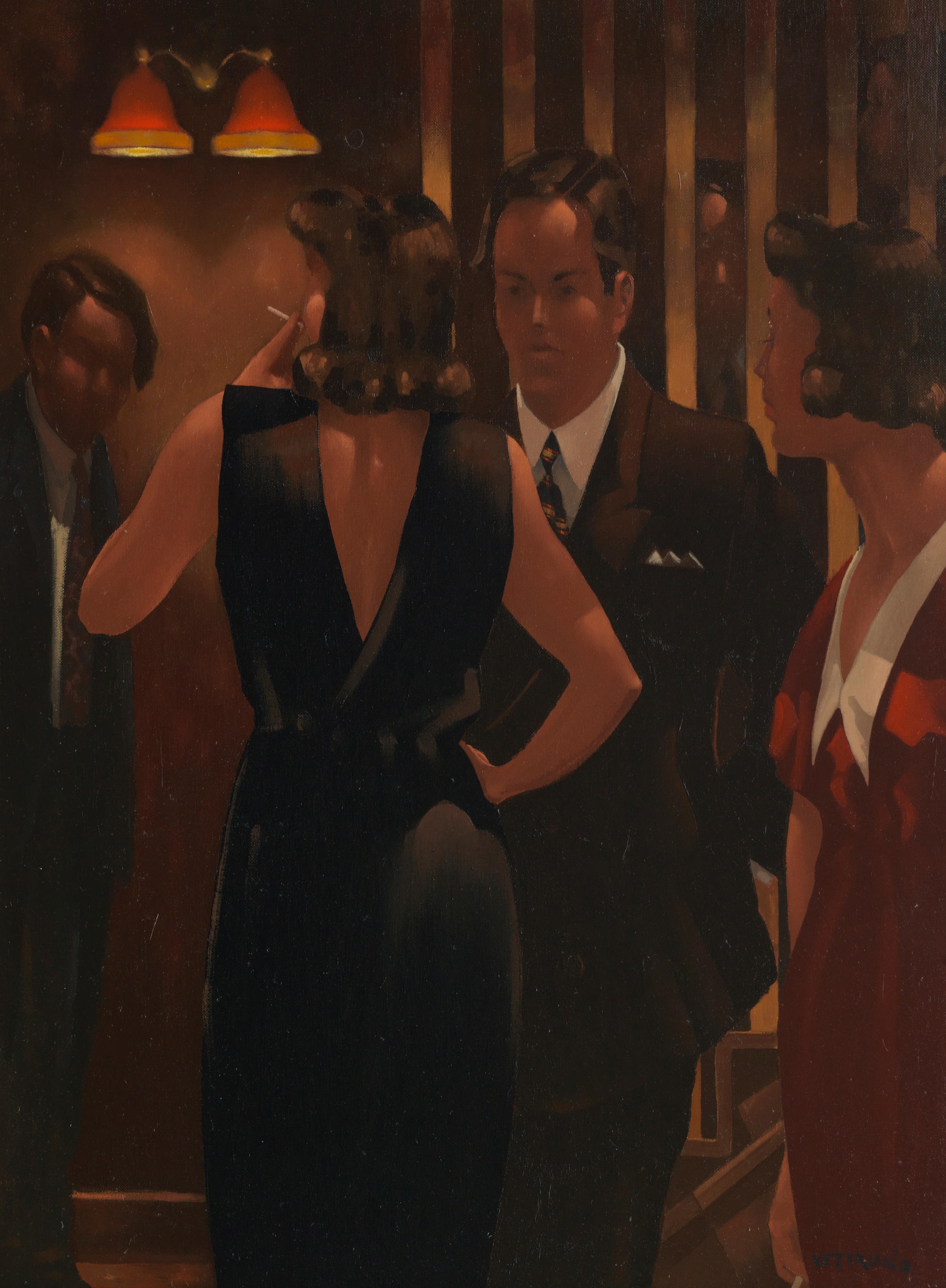 Jack Vettriano | Lady in black, Raith Ballroom | MutualArt