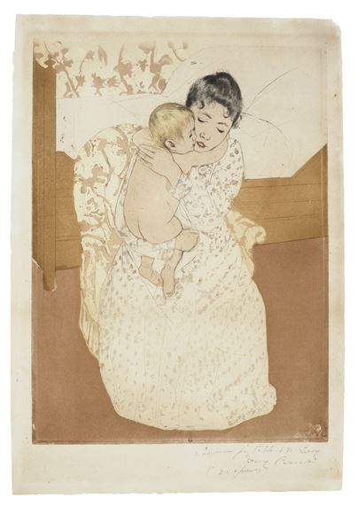 Mary Cassatt | Maternal Caress | MutualArt