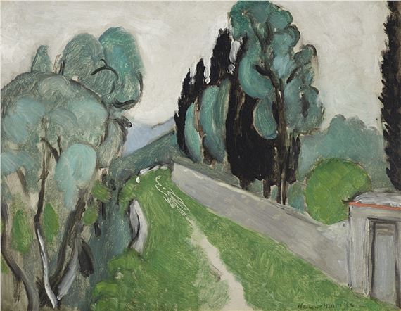 Henri Matisse | Paysage avec cyprès et oliviers aux environs de Nice ...