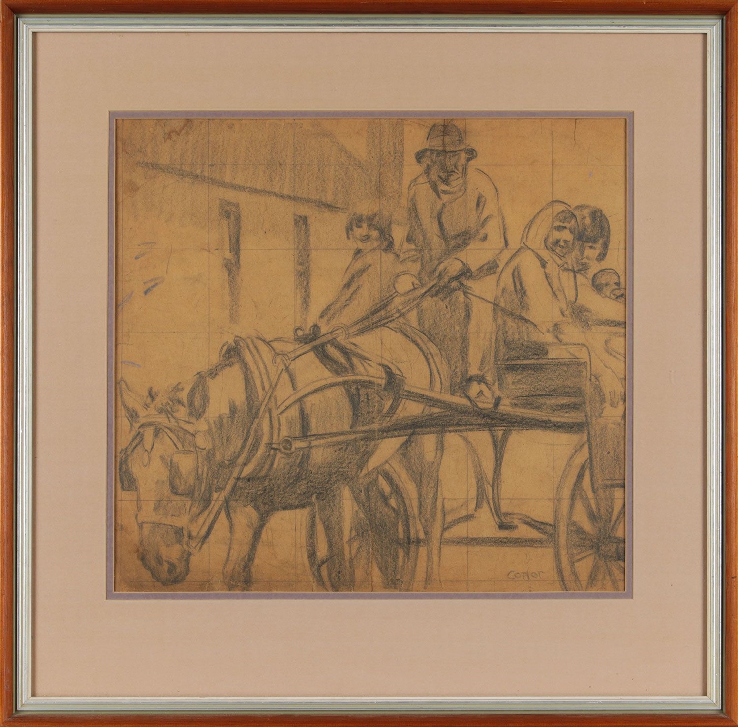 William Conor | STUDY FOR THE JAUNTING CAR | MutualArt