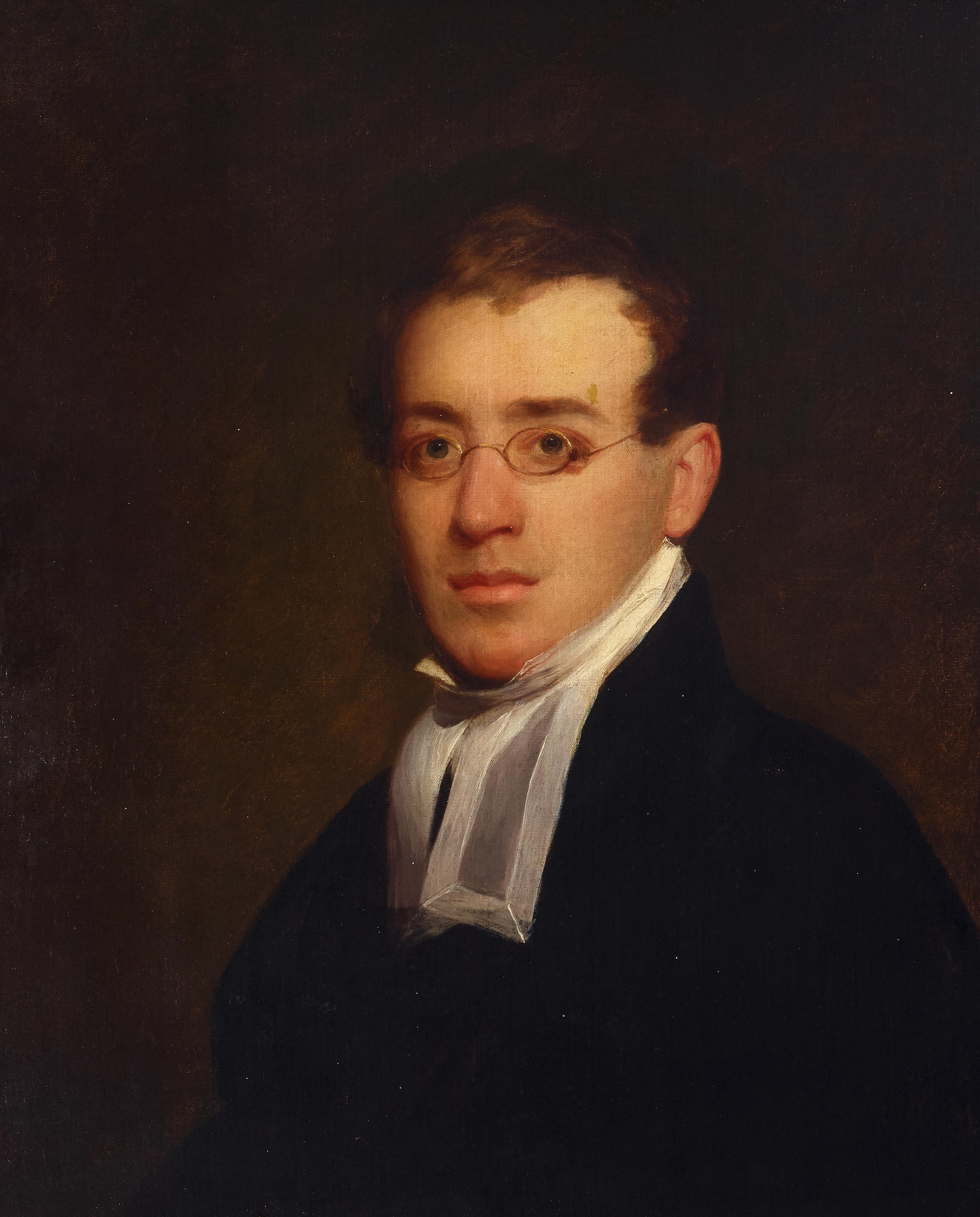 American School, 19th Century | A portrait of a gentleman wearing ...
