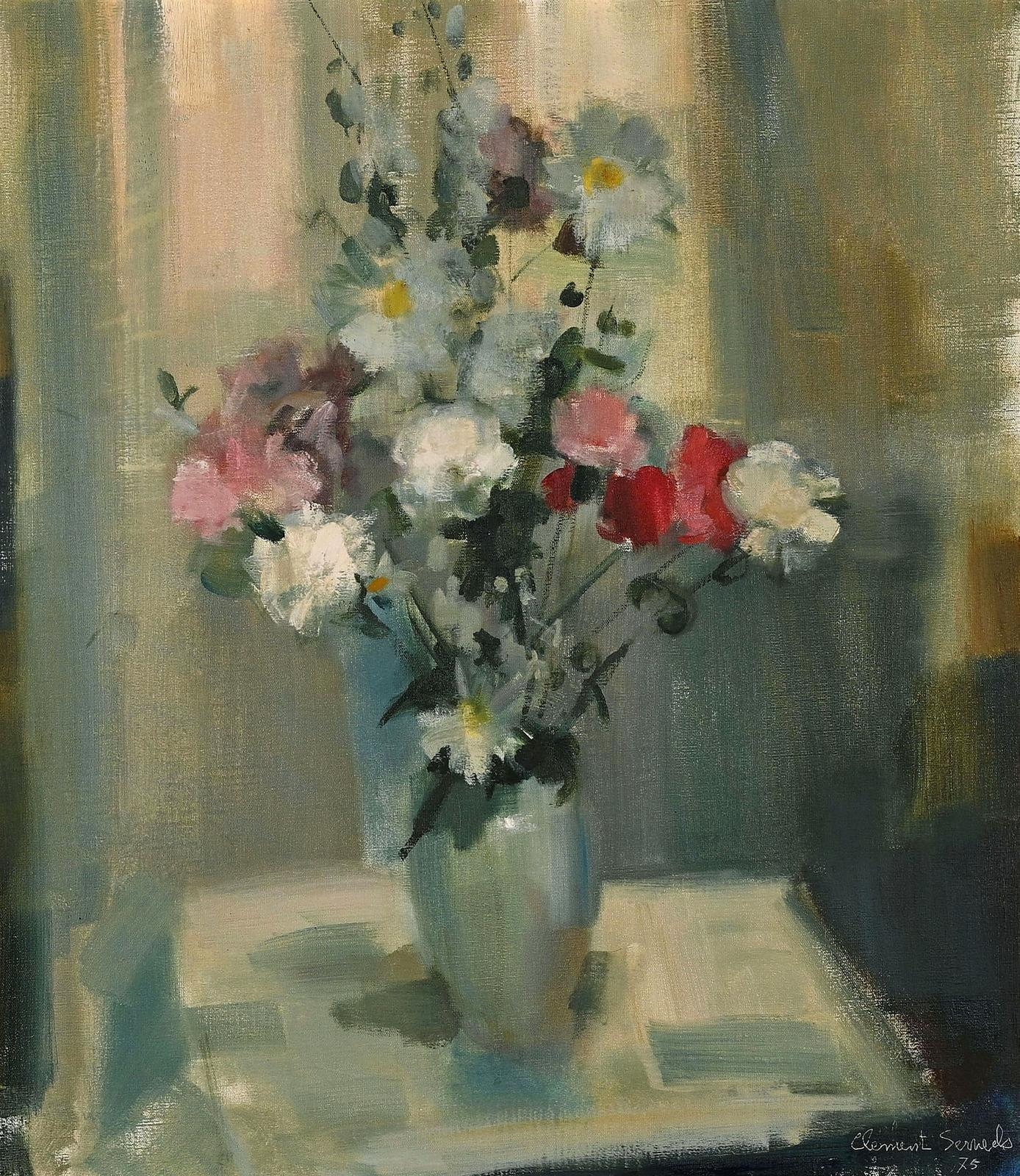 Clement Serneels | Still Life with Flowers (1975) | MutualArt