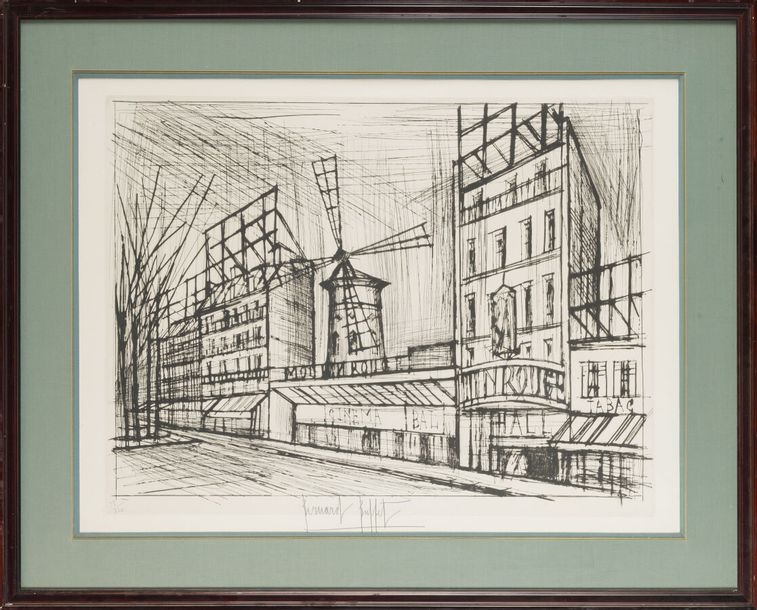 Bernard Buffet | The Moulin Rouge (1970) | MutualArt