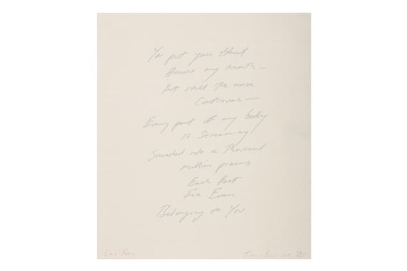 Tracey Emin | Love Poem (2013) | MutualArt