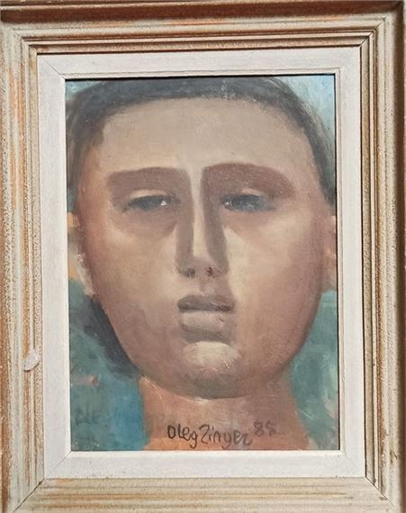 Oleg Zinger | Head of a young man (1985) | MutualArt