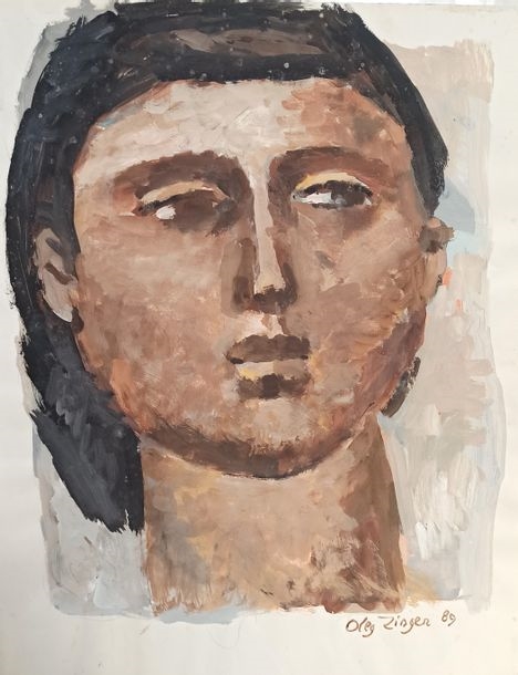 Oleg Zinger | Portrait of a woman (1989) | MutualArt