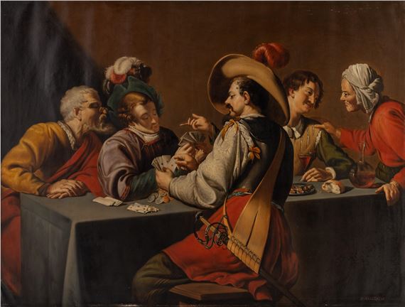 Valentin de Boulogne | the card players | MutualArt