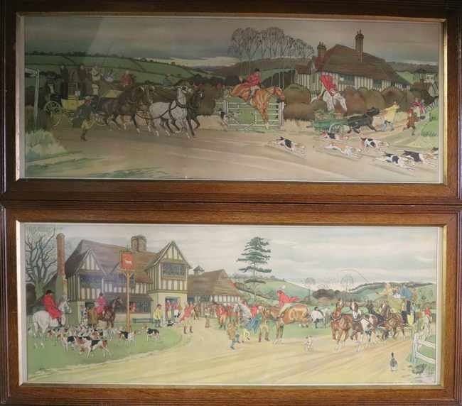 Harry Eliott | Départ pour la chasse à Courre - La Calèche surprise par ...