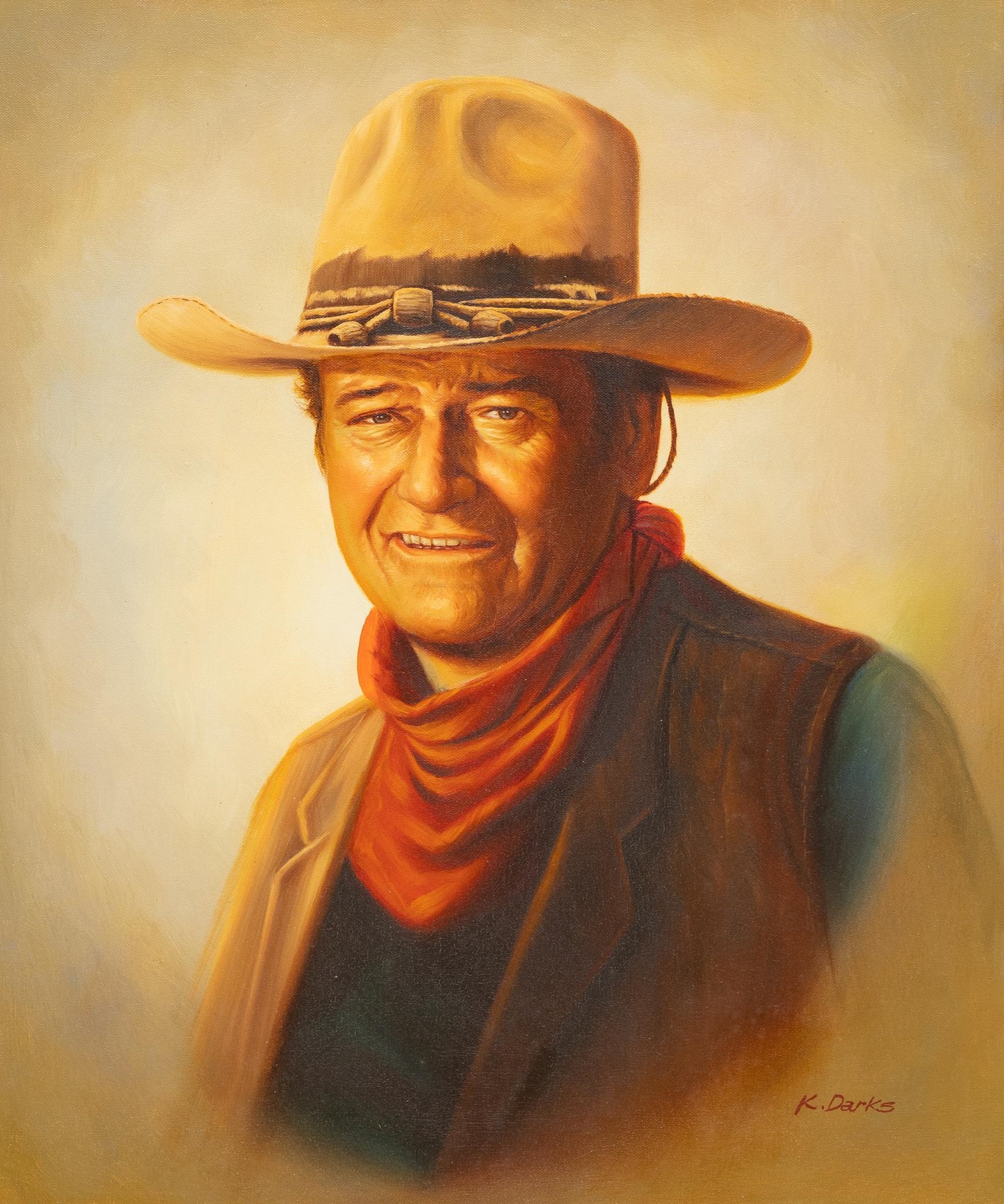 K. Darks | John Wayne Portrait | MutualArt