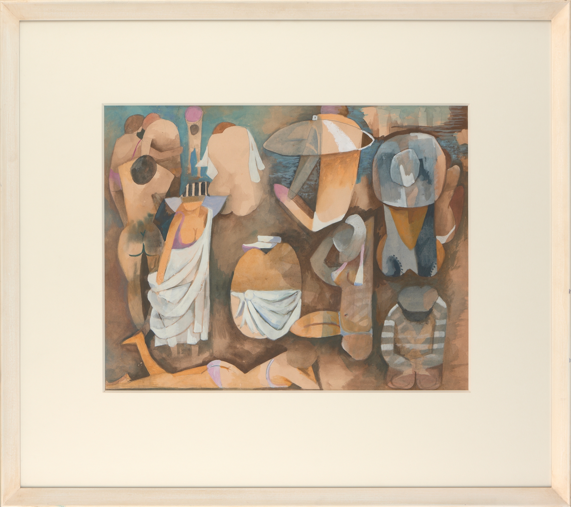 Dorothy Braund | Figures at the Beach | MutualArt